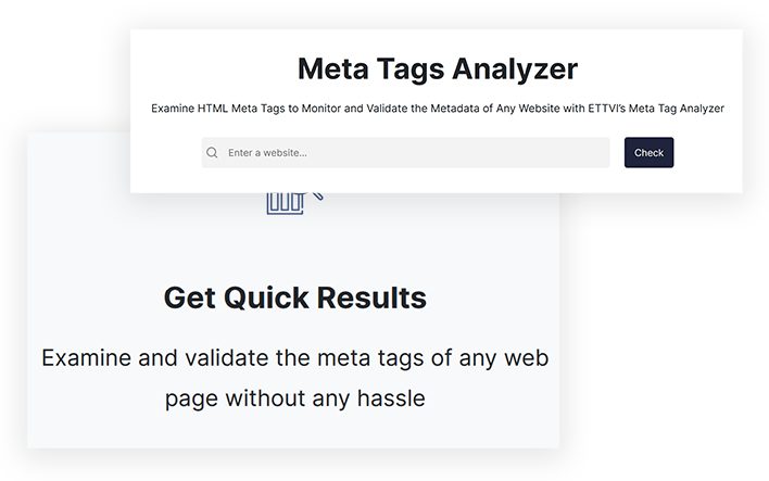 Meta Tags Analyzer - Check Meta Tags Online | ETTVI