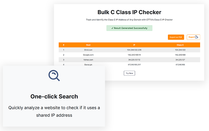 Bulk C Class IP Checker Tool - Identify C Class Address