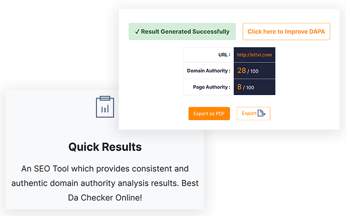 Domain Authority Checker - Tool to Check DA & PA of a Website/Webpage