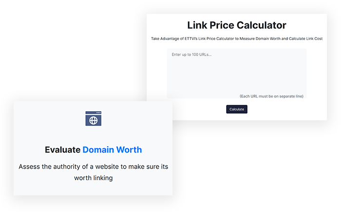 Link Price Calculator - Estimate Your Off-Page Budget | ETTVI