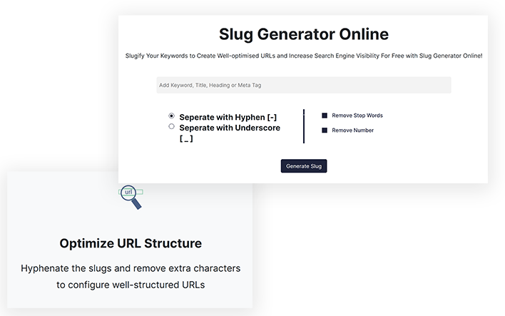 Slug Generator - Create SEO Friendly URL Online | ETTVI