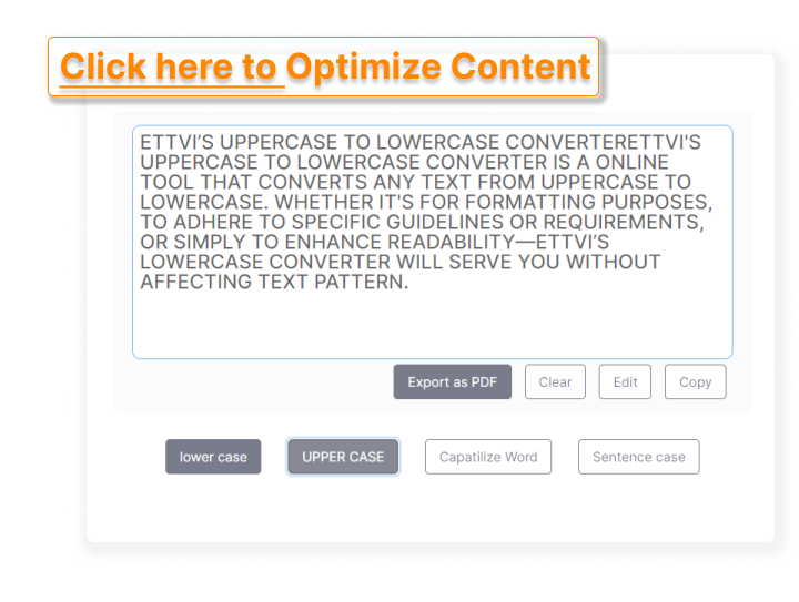 Uppercase to Lowercase Coventer Online | ETTVI