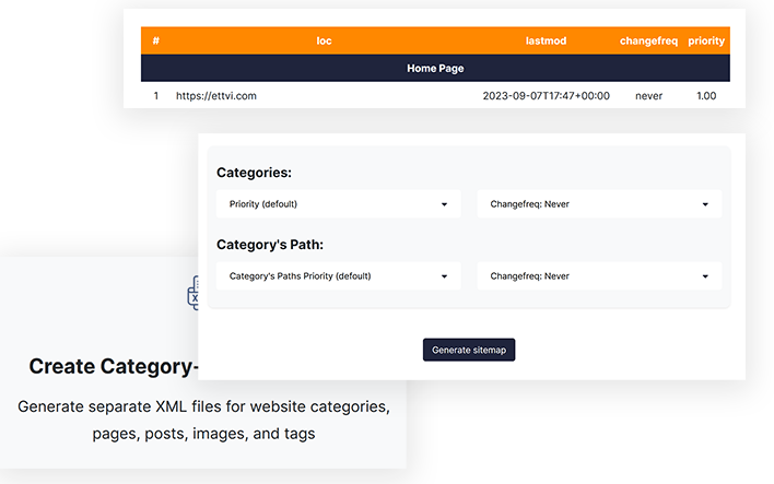 XML Sitemap Generator: Make Your Sitemap Free Online | ETTVI